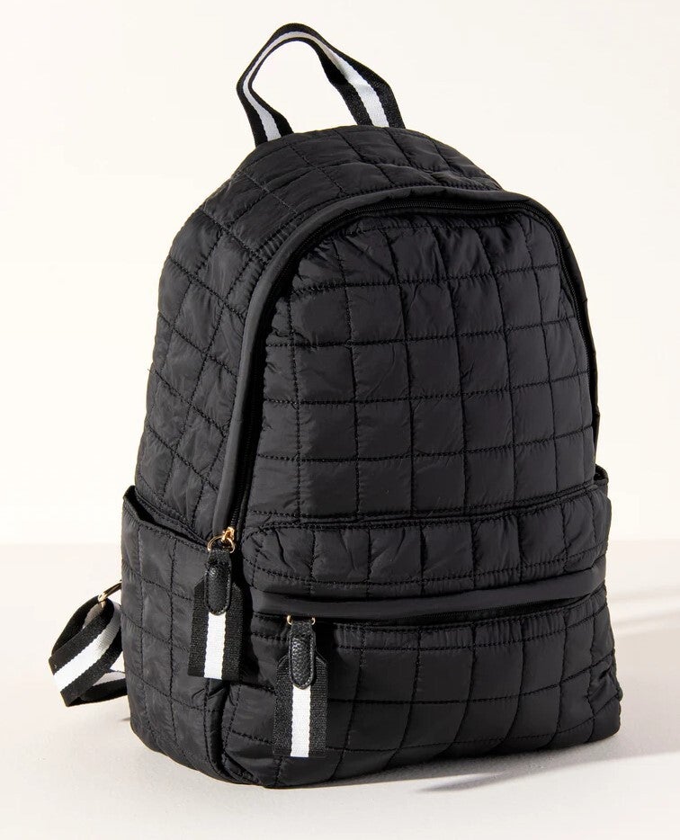 EZRA QUILTED NYLON BACKPACK | Epoch Boutique